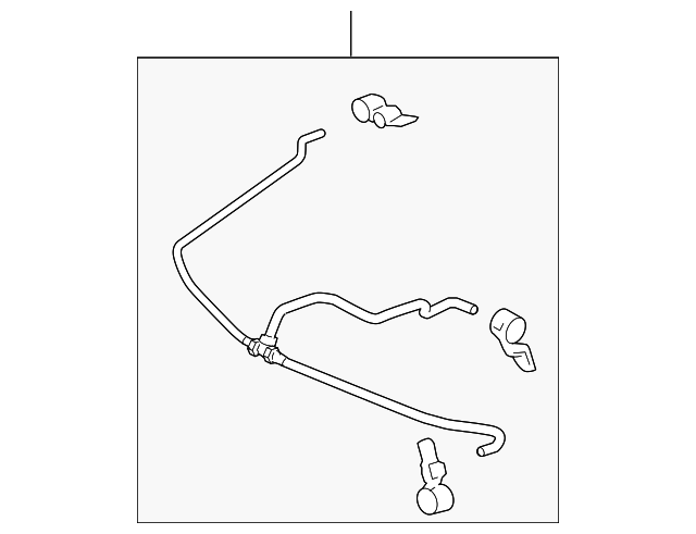 2008-2011 Cadillac Radiator Surge Tank Inlet Hose 25800336 | QuirkParts