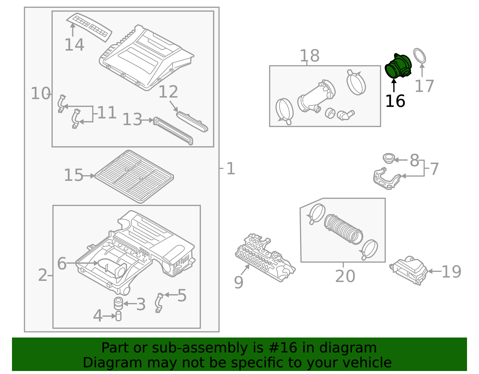 2017-2022 Hyundai Ioniq Mass Air Flow Sensor 28164-03000 | Hyundai ...