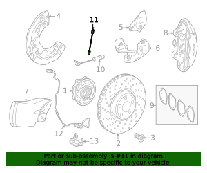 197-428-02-35-64 - Brake Hydraulic Hose 2011-2021 Mercedes-Benz ...