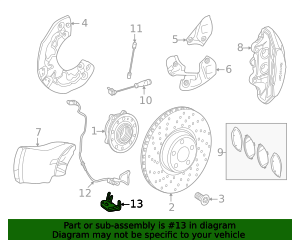 197-546-06-43 - ABS Sensor Bracket 2016-2021 Mercedes-Benz | Mercedes ...