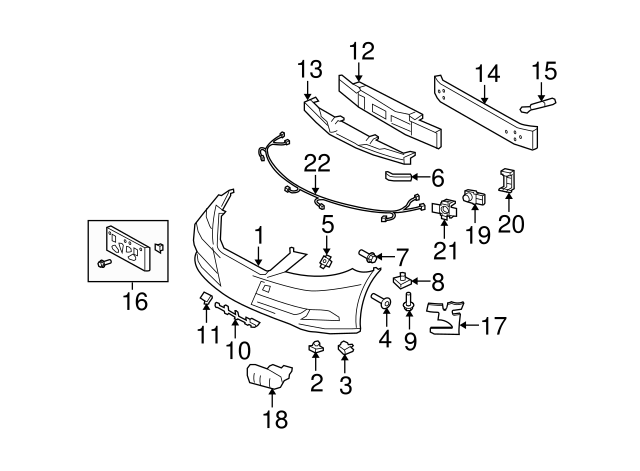 52535-50070 - Bumper Cover Retainer - 2007-2009 Lexus | MyLexusParts