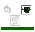 2010-2016 Cadillac SRX Anti-Lock Brake System (ABS) Pressure Modulator ...