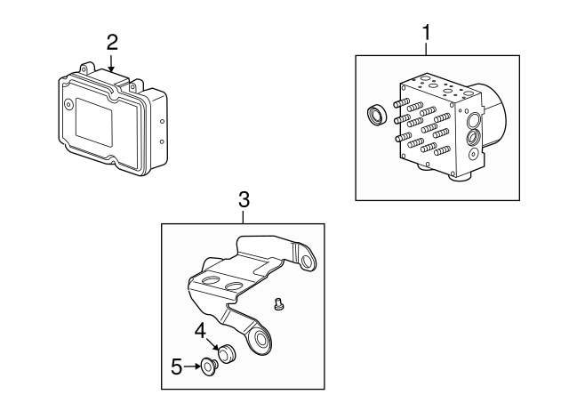 2011-2016 Cadillac SRX Electronic Brake Control Module with 12 Seals ...