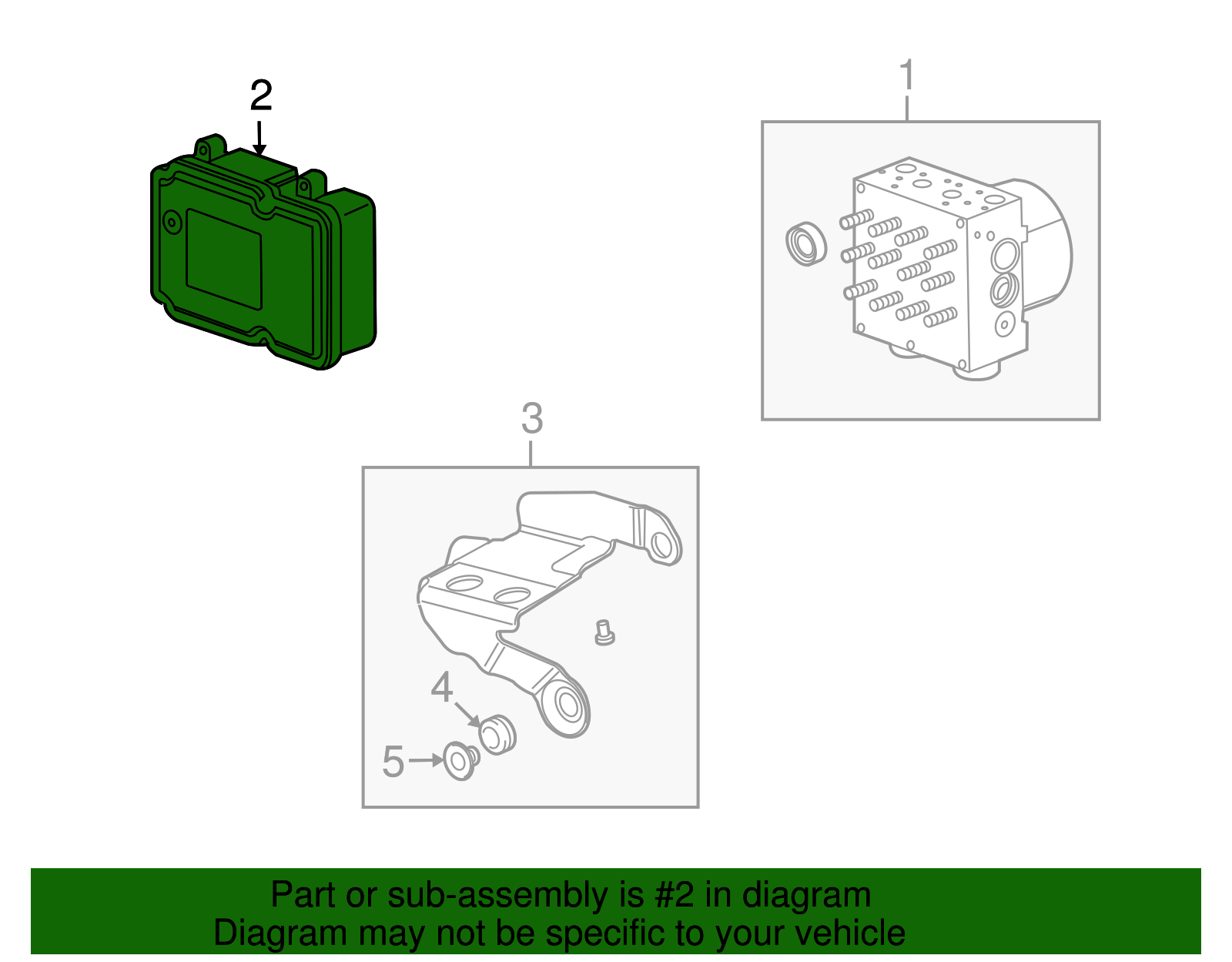 20842710 - Electronic Brake Control Module with 12 Seals 2011-2016 ...