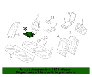 52-20-7-469-280 - Seat Cushion Heater - 2020-2025 BMW | BMW Parts Exchange