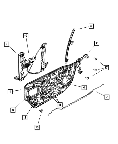 Sliding Cargo Door for 2014 Chrysler Town & Country | Mopar eStore