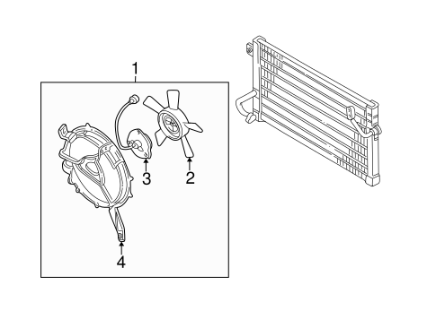 Condenser Fan for 2001 Mitsubishi Montero | Mitsubishi Parts Warehouse