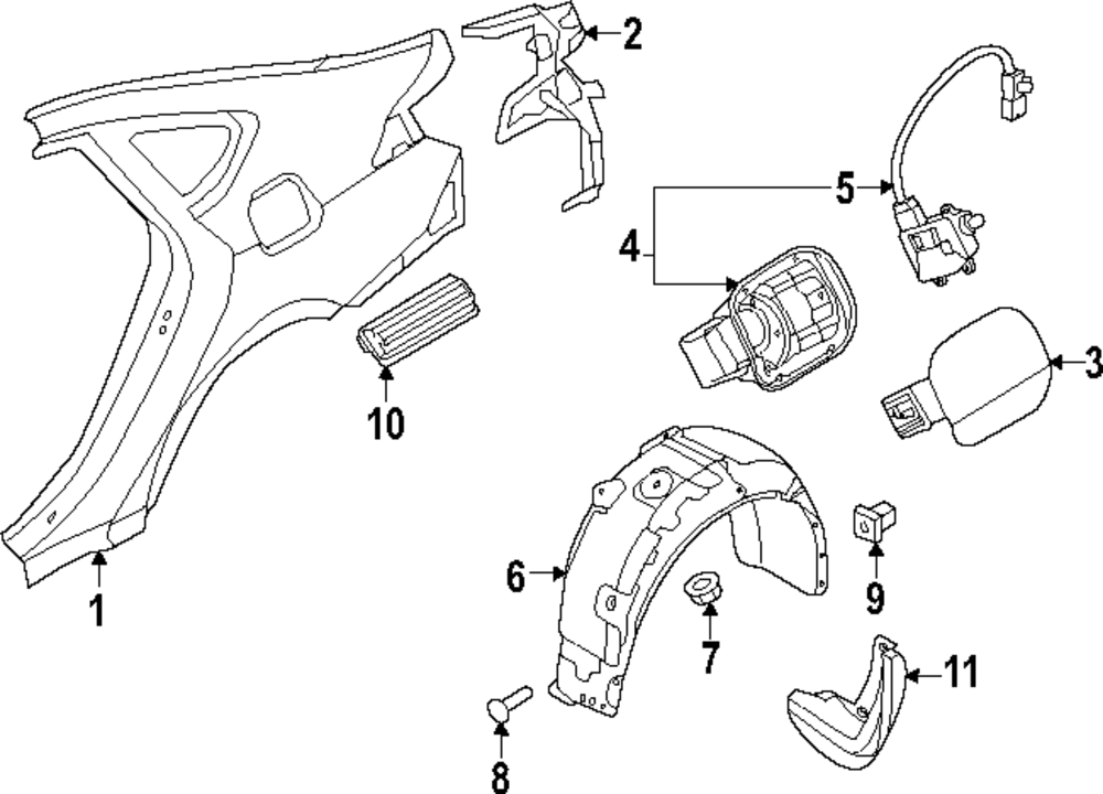 2021-2024 Genesis G80 Fuel Pocket 81595-T1000 | Retail Performance Auto ...