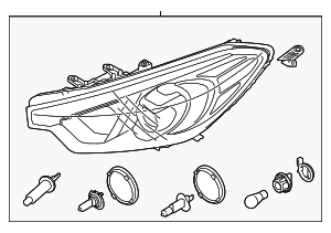 2017-2018 Kia OEM NEW 2017-2018 Kia Forte Forte5 Passenger Side Head ...