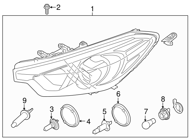 92101-A7200 - Composite Assembly 2014-2016 Kia | Genuine Kia Parts