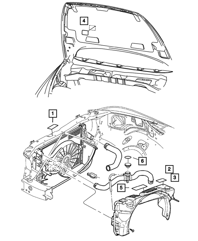 2004 Dodge Dakota Air Conditioning System Label 55056468AB | Mopar Estores