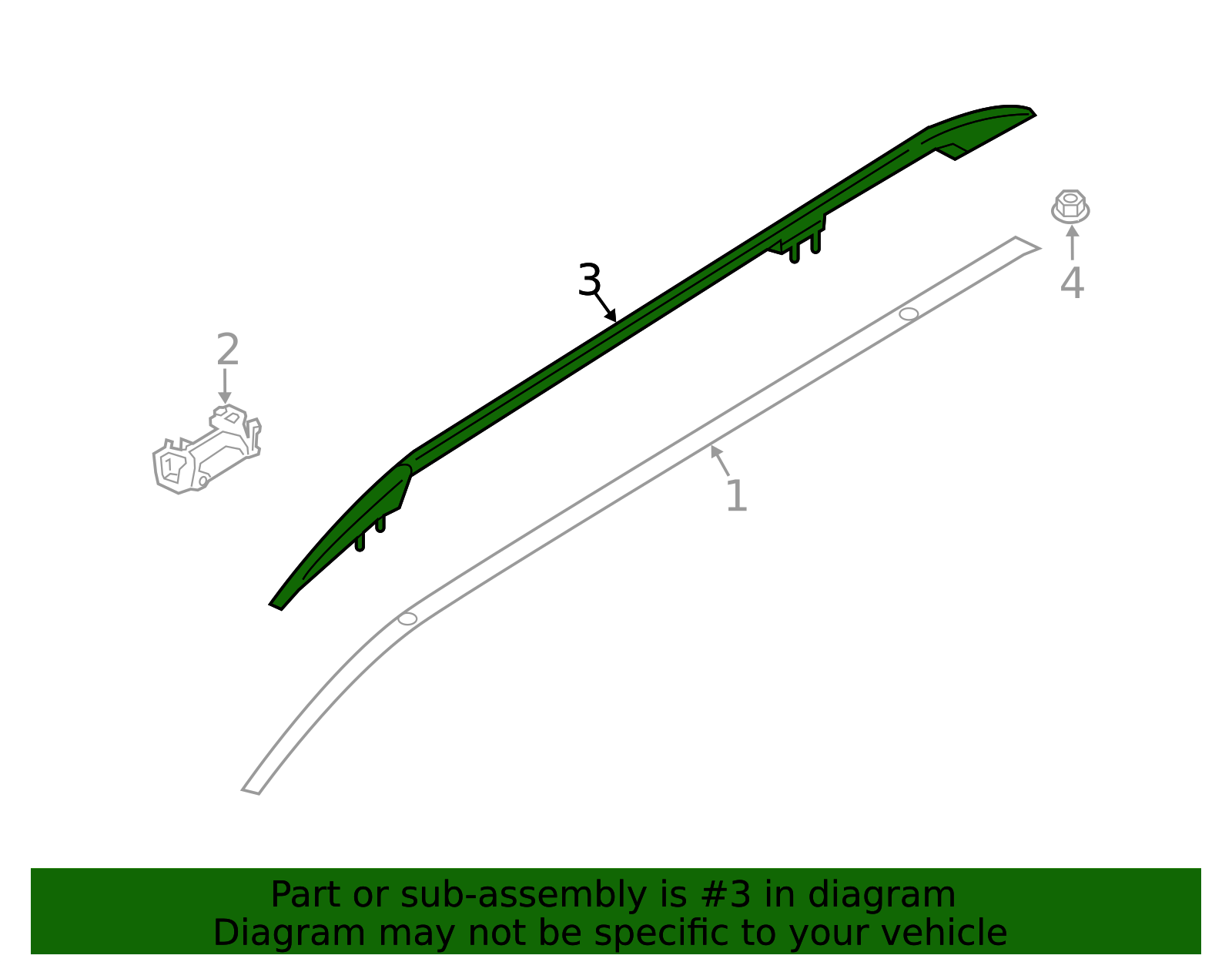 51-13-5-A34-E62 - 2019-2024 BMW X7 - Roof Rail | BMWPartsHub