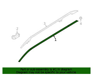 Genuine BMW 51-31-7-449-649 | Roof Molding | FREE Shipping on Most ...