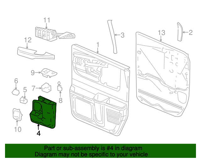 2016-2023 GM Pewter Front Driver Side Door Accessory Switch Mount Plate ...