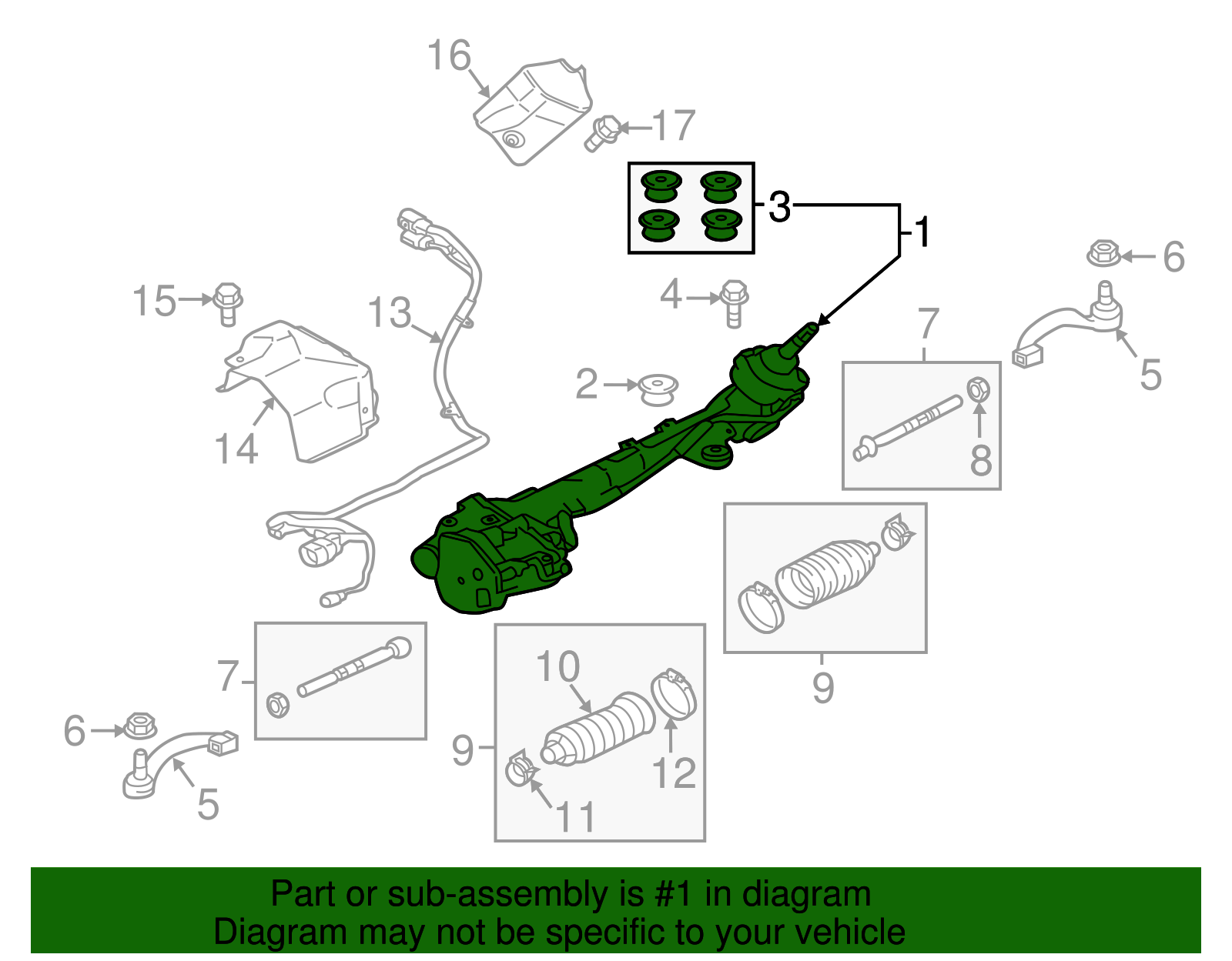 2021-2024 Land Rover Range Rover Velar Gear Assembly LR141681 | Parts ...