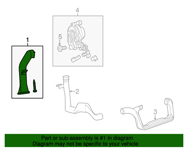 204-832-10-45 - Instrument Panel Air Duct 2008-2015 Mercedes-Benz ...