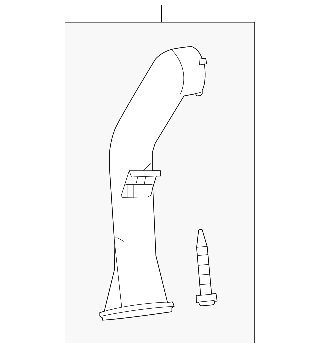 204-832-10-45 - Instrument Panel Air Duct 2008-2015 Mercedes-Benz ...