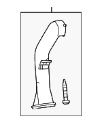 204-832-10-45 - Instrument Panel Air Duct 2008-2015 Mercedes-Benz ...