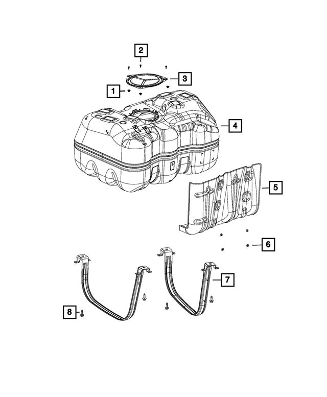 2020-2023 Ram Fuel Tank 68462373AA | Mopar Estores