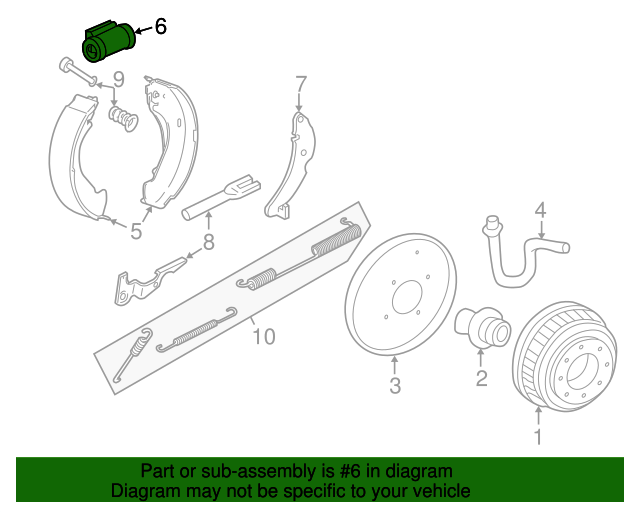 1988-2000 GM Rear Drum Brake Wheel Cylinder 19213347 | QuirkParts