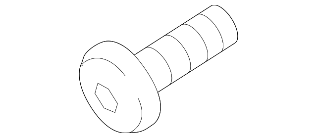 2011-2024 Kia Upper Molding Screw 12433-03107B | Kia Automotive Parts