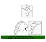 86848-22000 - Fender Liner Retainer Nut 2004-2025 Kia | Kia.Parts Store