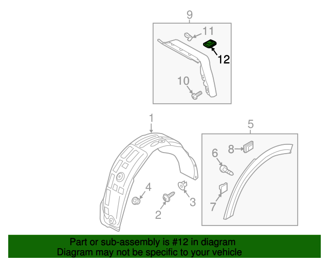 87756-1F000 - Wheel Opening Molding Clip 2005-2024 Kia | Kia.Parts Store