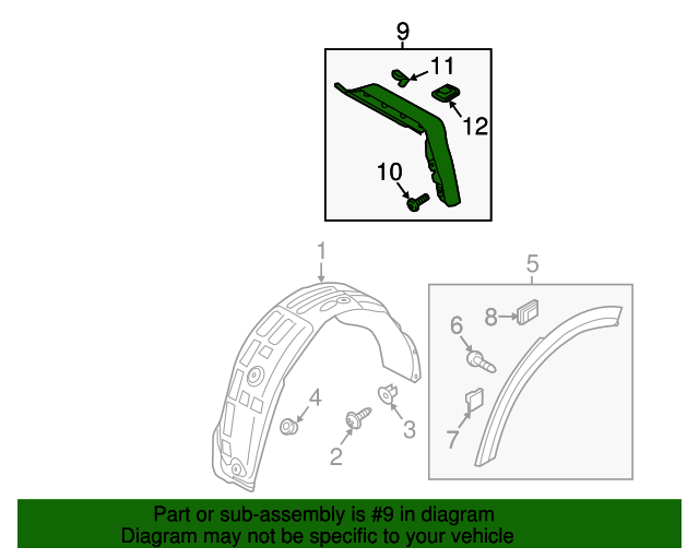2017-2022 Kia Upper Molding 87360-G5000 | OEM Parts Online