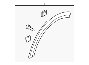 2017-2022 Kia OEM NEW 2017-19 Kia Niro EV Garnish Assembly-Quarter Side ...