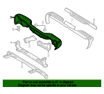 1999-2007 GM Rear Bumper Impact Bar 12473000 GM | GMPartsDirect.com