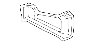 1999-2007 GM Passenger Side Rear Bumper Impact Bar Brace 15705670 GM ...