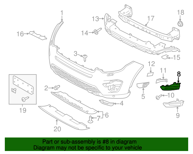 2015-2019 Land Rover Discovery Sport Trim Bezel LR061233 | JaguarParts.com