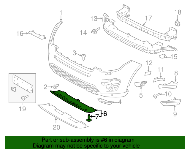 2015-2019 Land Rover Discovery Sport Lower Cover LR061242 | OEM Parts ...