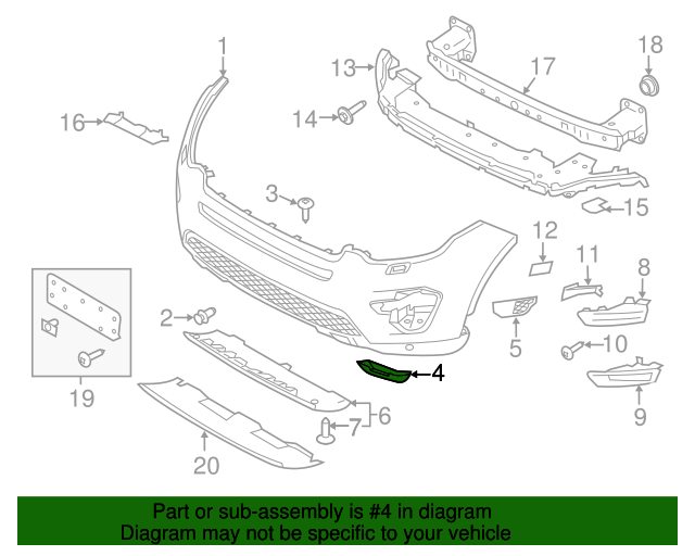 Genuine OEM Lower Deflector Part# LR061248 Fits 2015-2017 Land Rover ...