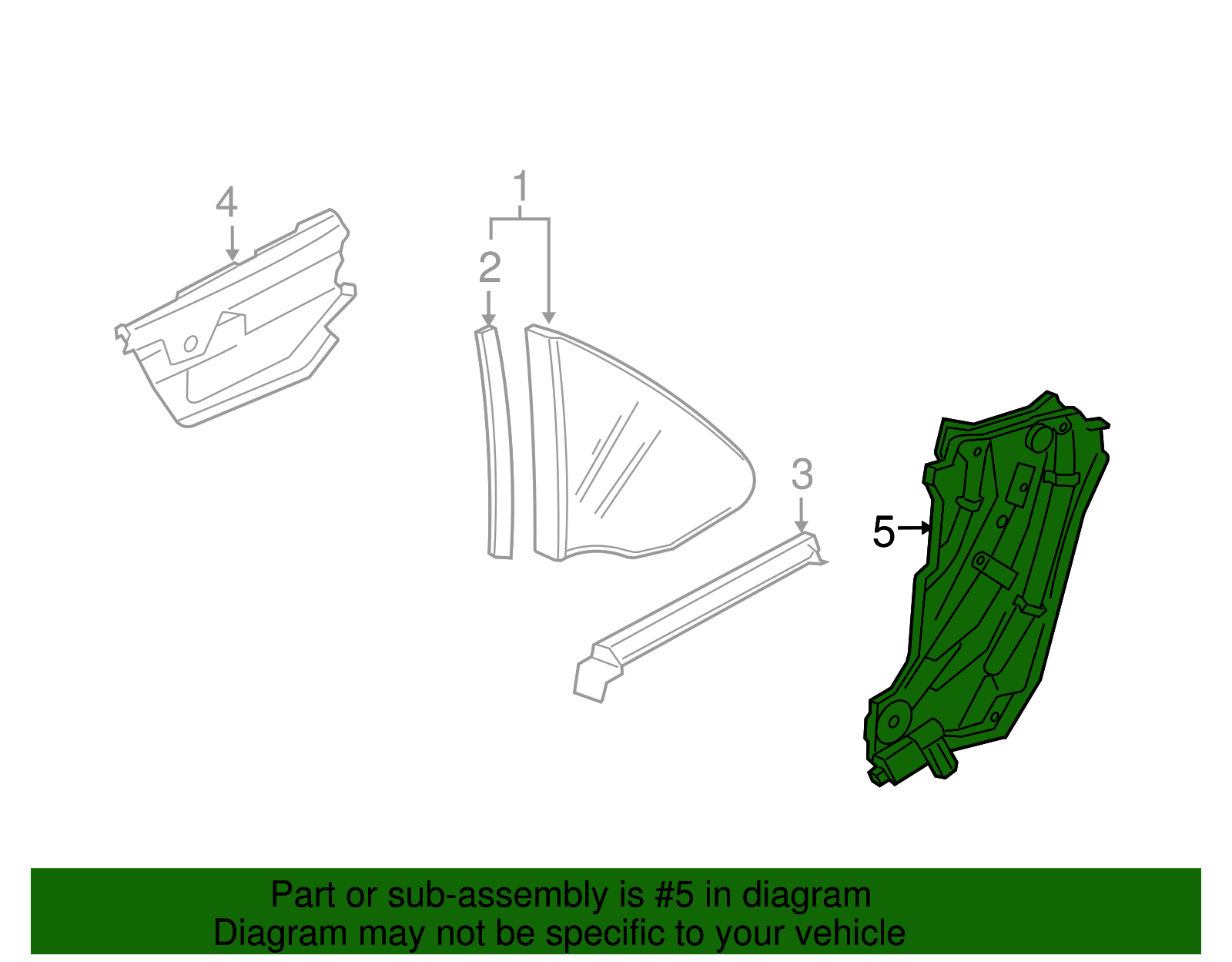 1999-2014 Porsche 911 Window Regulator 997-543-015-07 | Sunset Porsche ...
