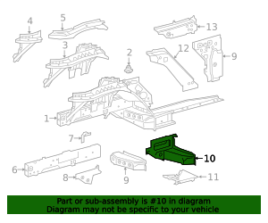 57016-WAA01 - Side Brace - 2020-2023 Toyota GR Supra | Toyota Parts ...