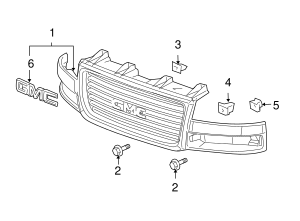 Grille 84689071 | TascaParts.com