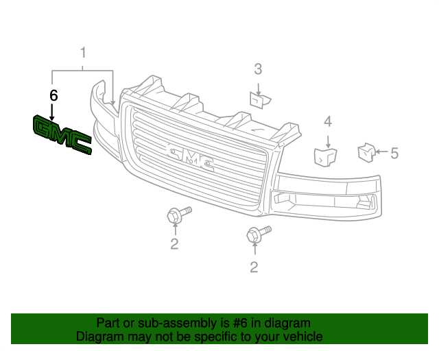 Buy Genuine GM Auto Parts - Emblem (Part # 22744069) | GM Parts Store