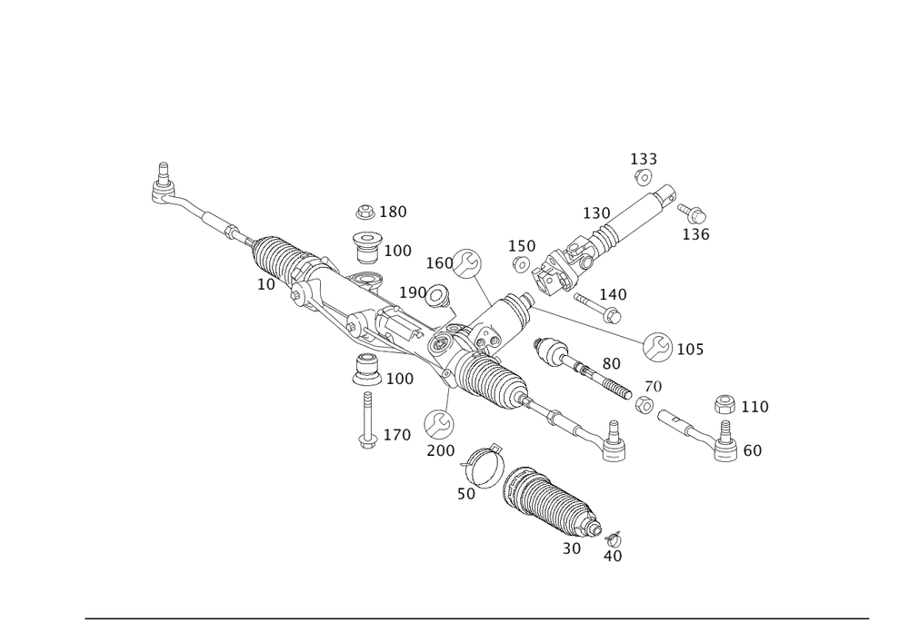 171-338-00-15 - Tie Rod 2005-2016 Mercedes-Benz | Mercedes-Benz USA Parts