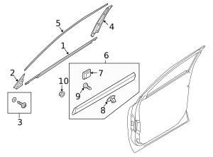 82210-S9010 - Belt Molding 2020-2021 Kia Telluride | Kia.Parts Store