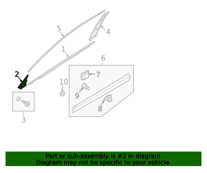 82270-S9000 - Front Molding 2020-2023 Kia Telluride | Kia.Parts Store