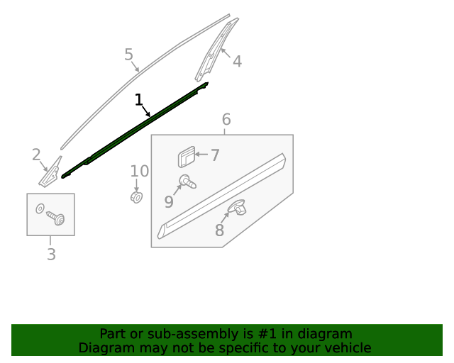 82210-S9010 - Belt Molding 2020-2021 Kia Telluride | Kia.Parts Store