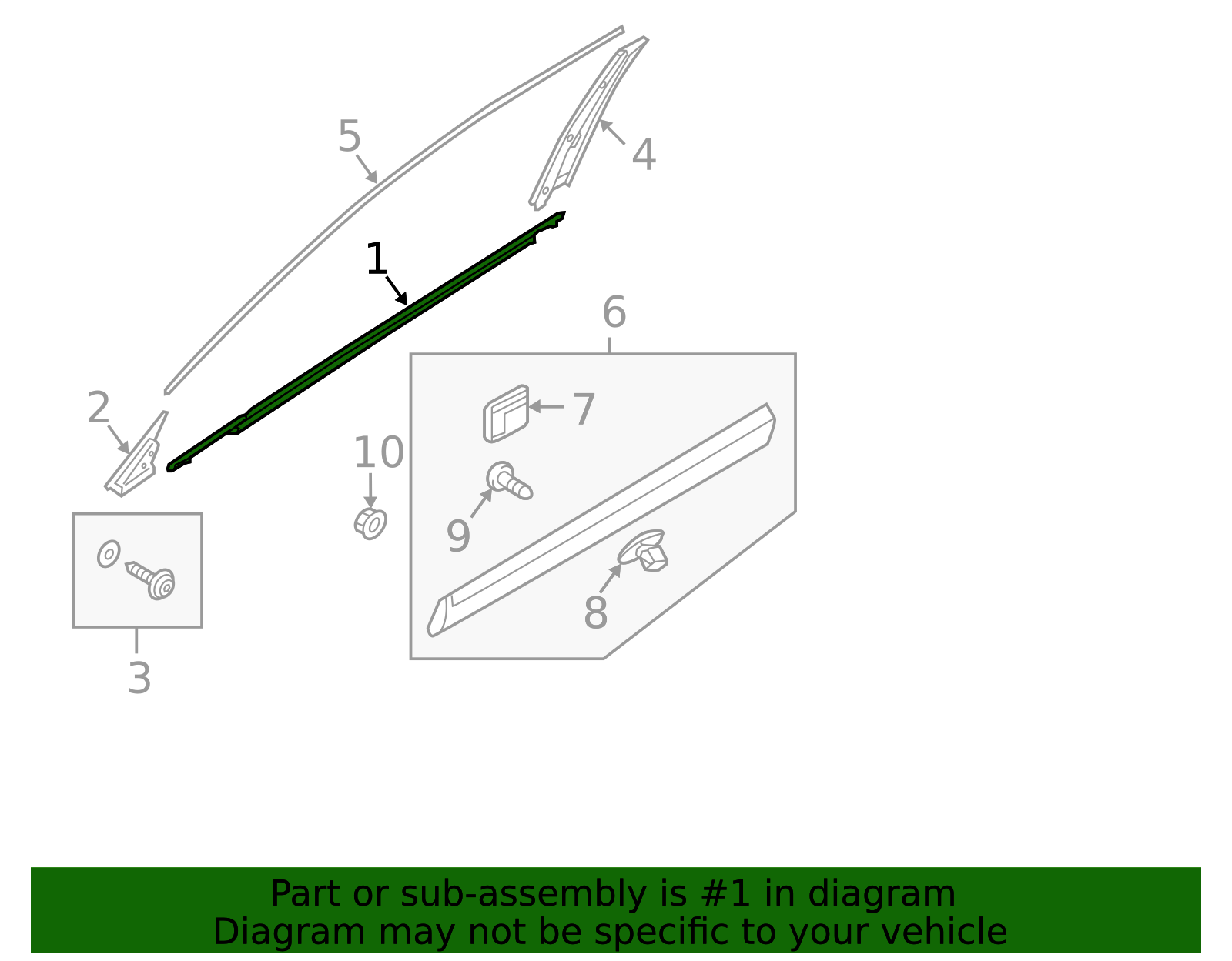 82210-S9100 - Belt Molding 2022-2024 Kia Telluride | Kia.Parts Store