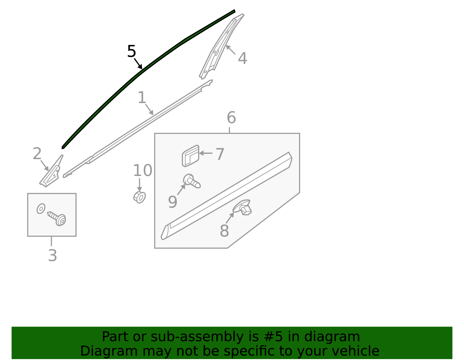 82860-S9500 - Frame Molding 2022-2024 Kia Telluride | Kia.Parts Store