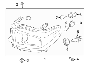 81110-0C211 - Headlight Assembly 2019-2021 Toyota Tundra ...