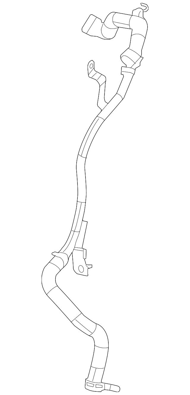 2019-2020 Jeep Cherokee Coolant Hose - Passenger Side (RH) 68306263AD ...