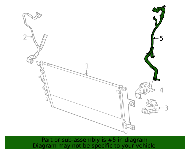2019-2022 Jeep Cherokee Inter-Cooler Hose 68403554ac | TascaParts.com