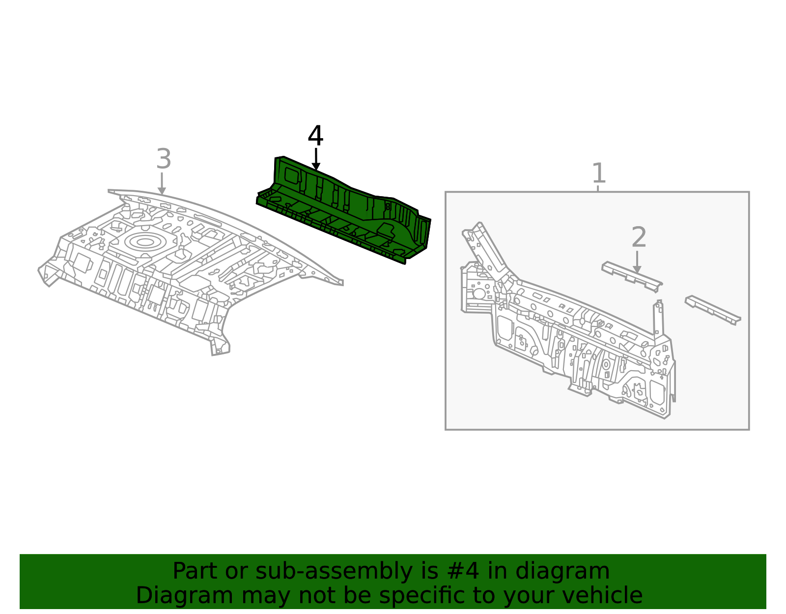 66501-T20-A00ZZ - Package Tray Reinforcement 2022-2025 Honda Civic ...