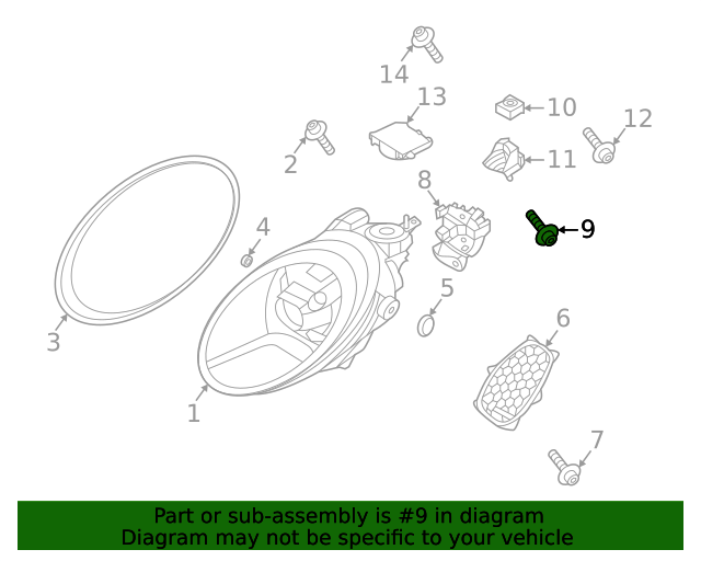 2020-2024 Porsche 911 Led Unit Bolt PAF-009-296 | Sunset Porsche Parts