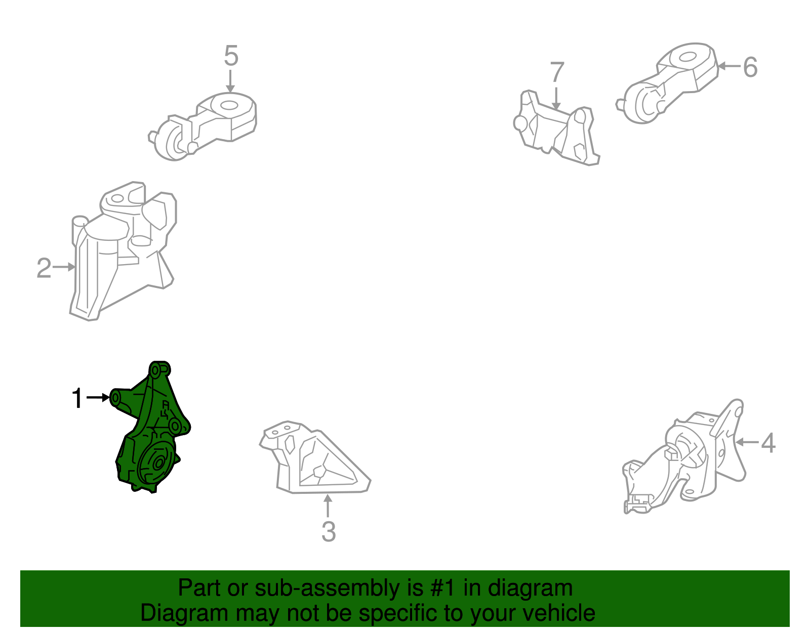 50830-T0T-H81 - Front Mount 2012-2015 Honda CR-V | Honda Parts Online